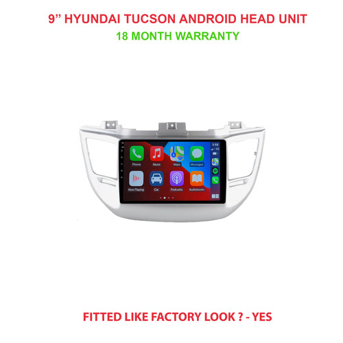 9" Hyundai Tucson 2016-2018 Head Unit Wireless Apple Carplay & Android Auto