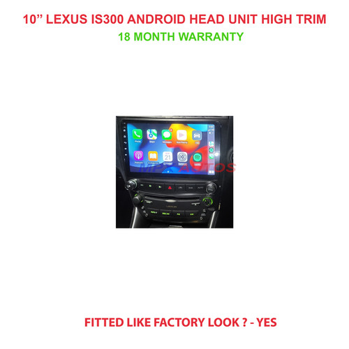 10" Lexus IS300 HIGH TRIM 2010-2012 Head Unit Wireless Apple Carplay