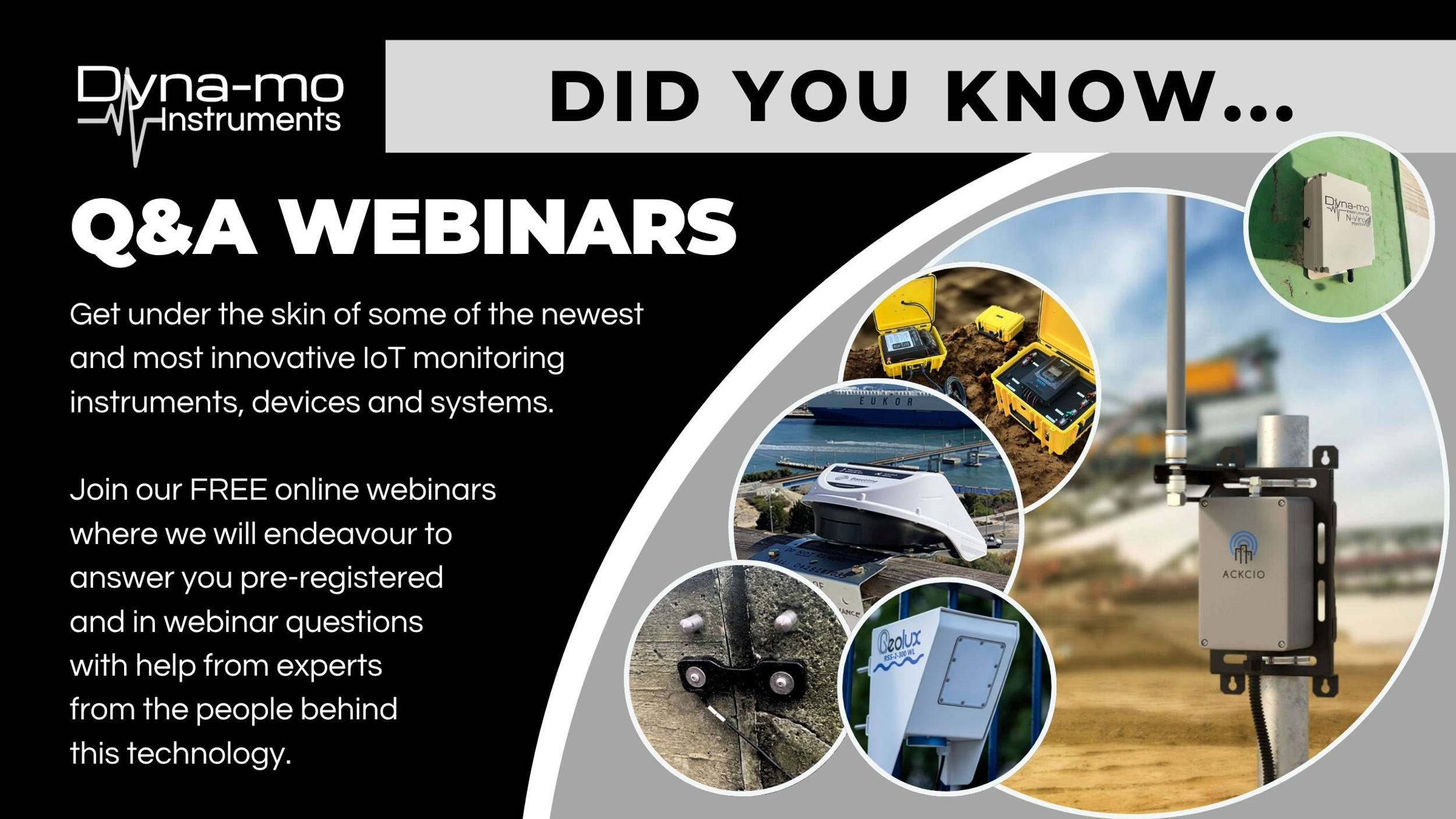 DID YOU KNOW... Q&A Webinars | Dyna-mo Instruments
