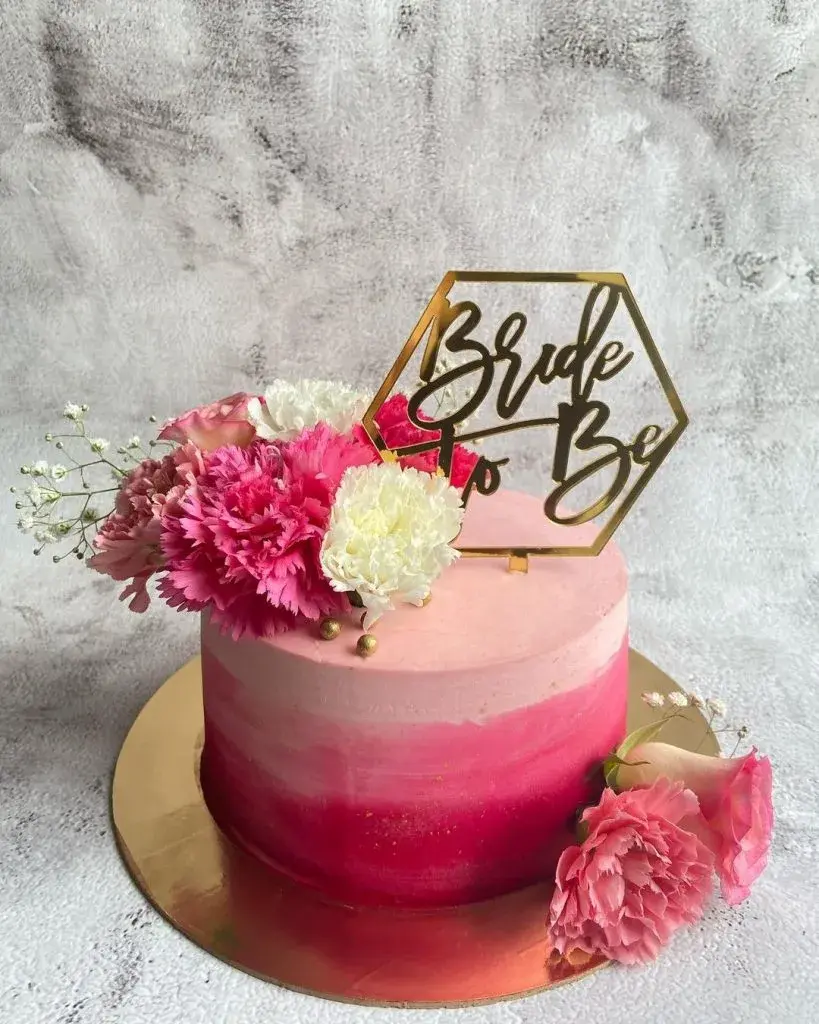 Unique & Simple Bride-to-Be Cake Design Online - 7th Heaven