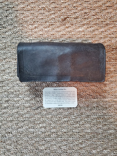War of 1812 American Militia Cartridge Box (1810 to 1830) | ironandpaper