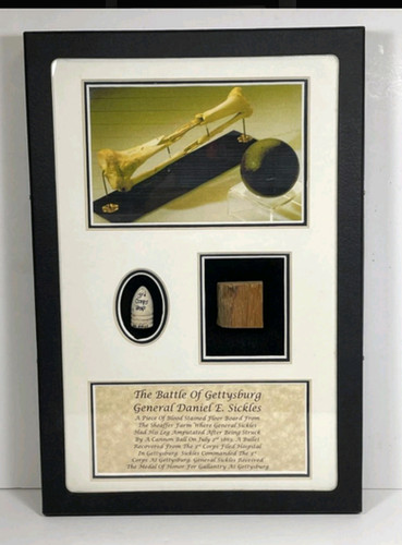 Civil War Battle of Gettysburg Bullet BGen'l Sickles Wood | ironandpaper
