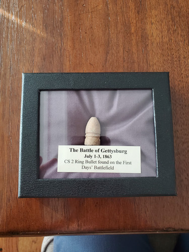 Civil War Battle of Gettysburg CS Bullet Dug on First Day Battlefield ...