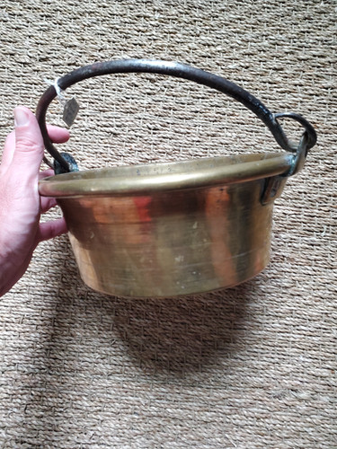 Mid 18th c. Brass French Fur Trade Pot | ironandpaper