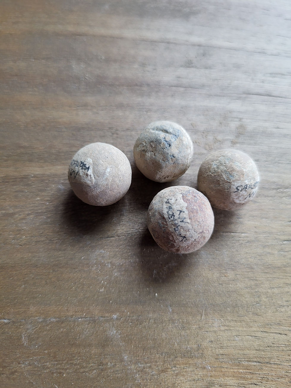 Revolutionary War Battle of Saratoga Dug Brown Bess Musket Balls ...