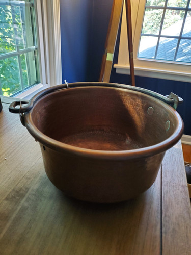Mid 18th c. Copper French Fur Trade Pot | ironandpaper