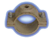 รัดแยกเหล็กหล่อสำหรับท่อพีวีซี (CI Service Clamp For uPVC Pipe)