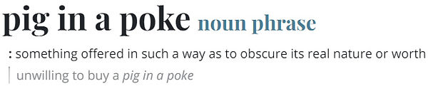 Pig In A Poke | ArrowheadWoods