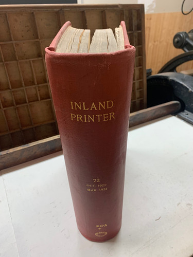100 year old Inland Printer | Cookkettlepress