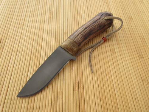 Dyed Mule Deer Antler Flat Blade Utility Hunter | Randy Lee Knives