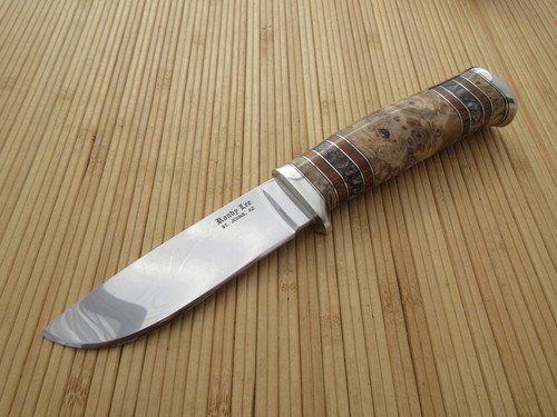 Blonde California Buckeye Burl Hunter | Randy Lee Knives