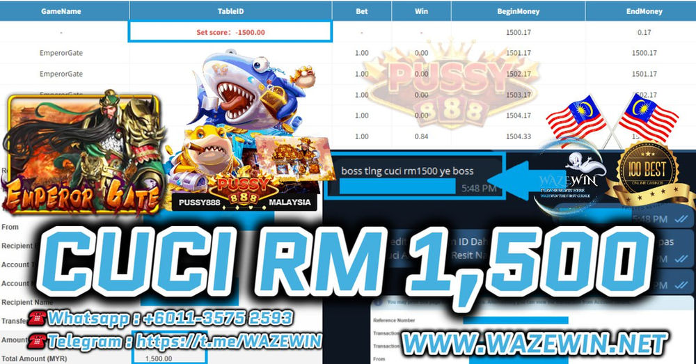 😎Game Pecah Bossku Berjaya Cuci Total RM 1,500😎 🤴EMPEROR GATE🤴