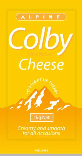 Alpine Colby Block 1kg | dairyworksnz
