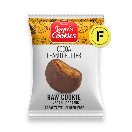 Leya's Raw Vegan Dessert Snack with Cocoa Peanut Butter Filling