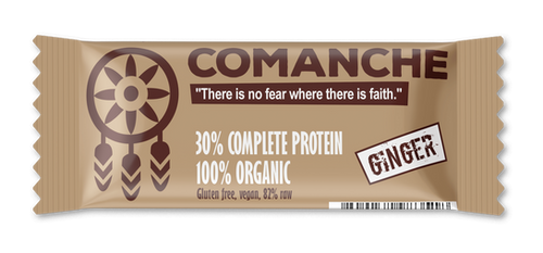 The Barbarian - Comanche - vegan protein raw bar with ginger
