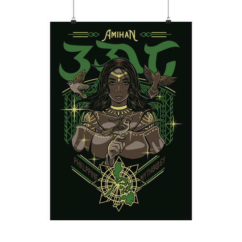 "Amihan" Philippine Mythology Mini Prints (ᜀᜋᜒᜑ) | Ugat Clothing