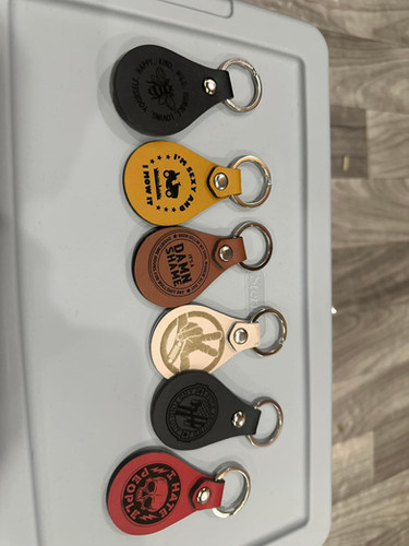 Leather keychain | Tuff Cut Creations