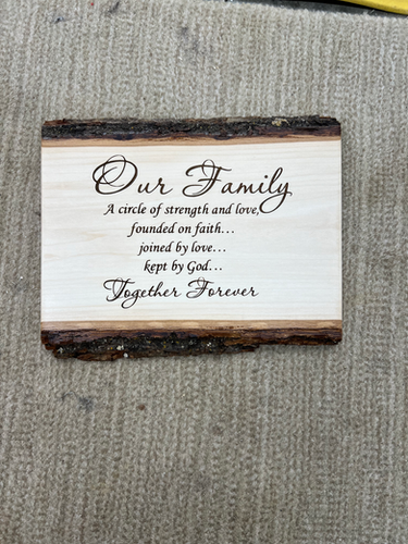 Our Family Sign | VCW