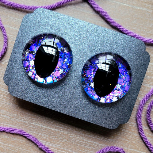 Galaxy | Purple to Blue Color Shifting Glitter & Silver Stars ...