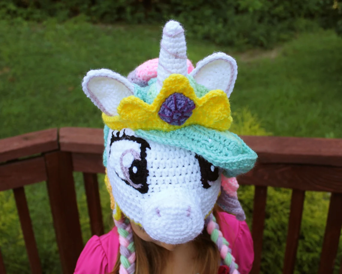 My Little Pony Princess Celestia Crochet Hat Pattern | topstitchescrochet
