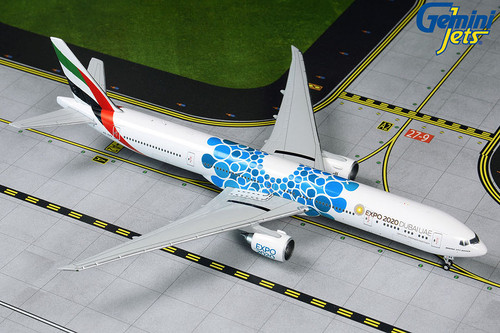Boeing 777-300ER Emirates "Blue Expo 2020" A6-EPK | Fly Aviation Models