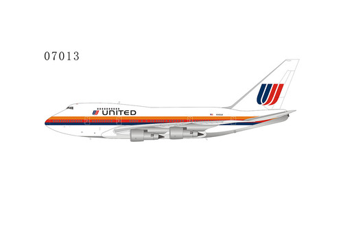Boeing 747SP United Airlines “Saul Bass" livery; large 'UNITED' titles ...