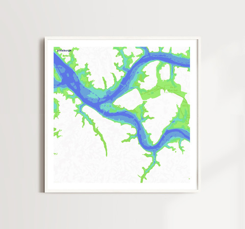 Pittsburgh Topography Map | Sketchy City