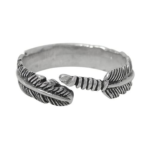 Sterling Silver Feather Ring | Symbols Jewellery
