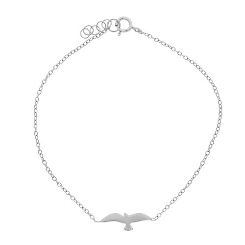 Sterling Silver Bird in Flight Bracelet | Symbols Jewellery