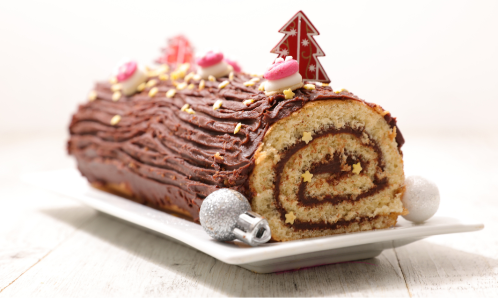 French Christmas log recipe (la "bûche de Noël")