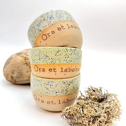 Ora et labora minty - 150ml | Krajcoceramics