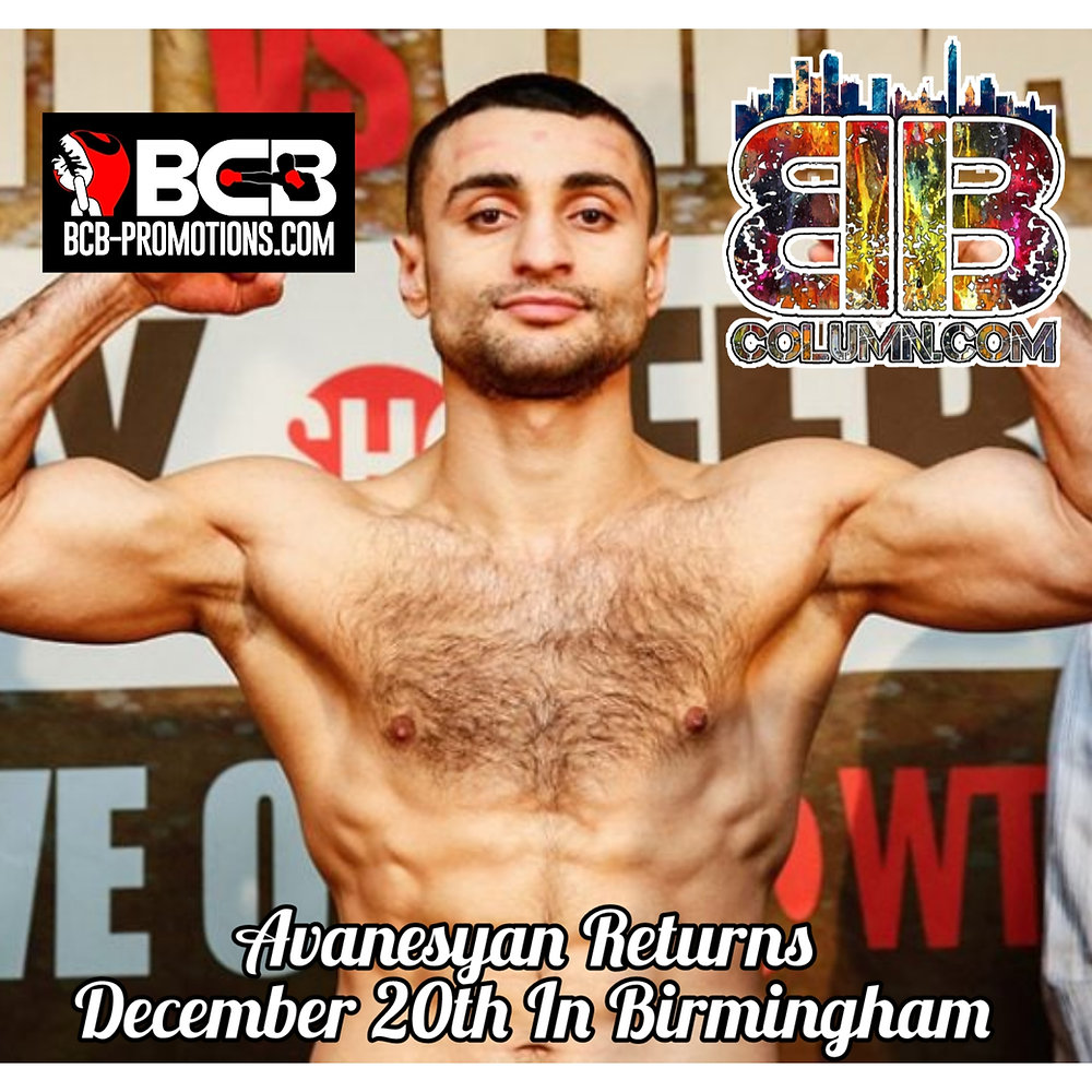 Avanesyan Returns December 20th In Birmingham