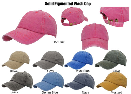 Plain Solid Pigmented Wash Cap | Hana Trading