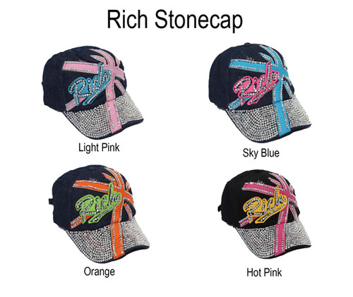 Ladies Rich Stone Cap | Hana Trading
