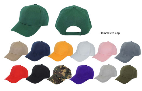 Plain Velcro Cap | Hana Trading