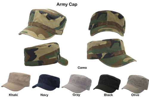 Plain Army Cap | Hana Trading
