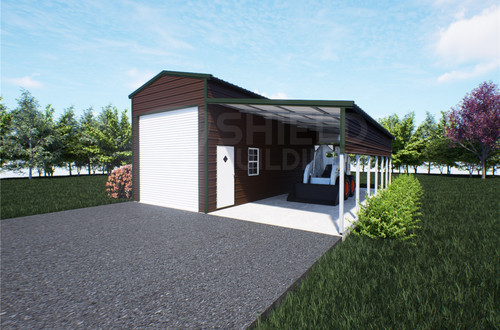 24'WX30'LX12'H BARN STYLE | Shield Buildings