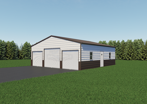 30'WX30'LX9'H GARAGE | Tri State Carports