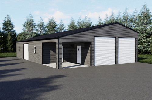 36'WX60'LX12'H VERTICAL ROOF | Tri State Carports