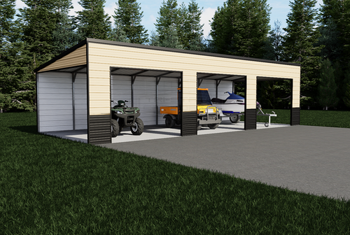 15'WX40'LX10'H VERTICAL ROOF | Tri State Carports