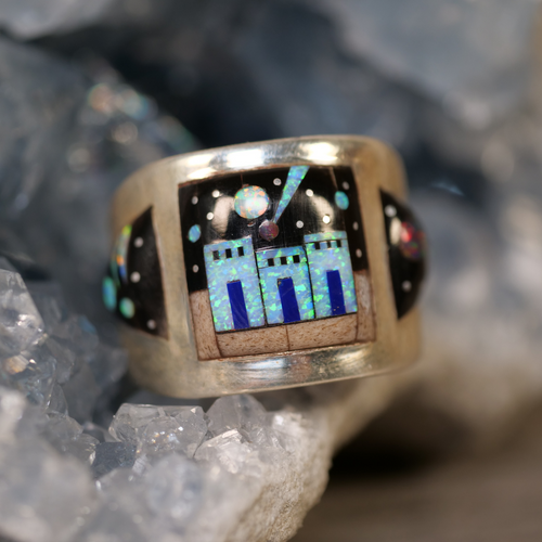 Night Sky Inlay Ring | Zsa-Zsa's Bozeman