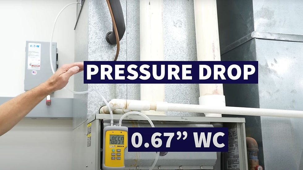 Measuring the Static Pressure Drop Across an Evaporator Coil to See if ...