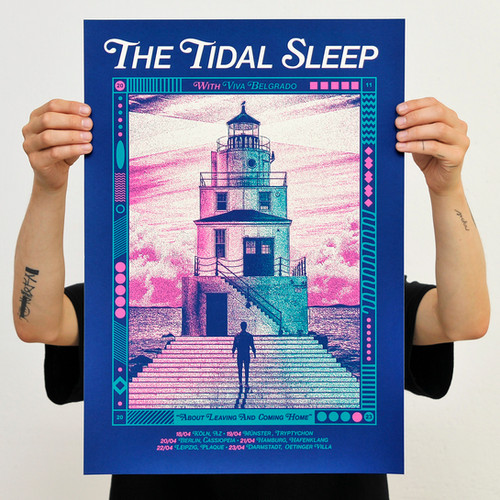 THE TIDAL SLEEP TOUR POSTER by Druckwelle | BLACK MEADOW