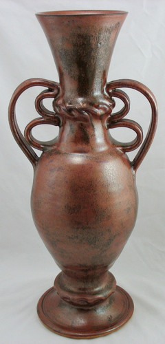 Clark House Pottery Ohr-like Monumental Vase in Luscious Copper/Bronze ...