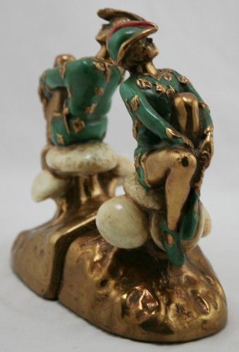 Marion Bronze 'Peter Pan' Polychrome Bookends c1935 | patspots