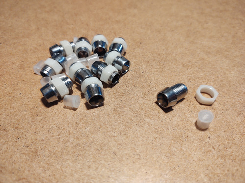 10 Pack of Plastic 5mm LED Bezels (Chrome) | USA-LEDs