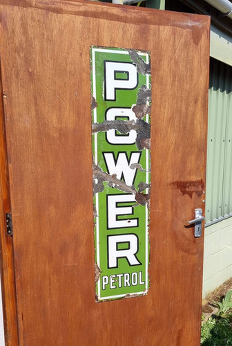Power petrol sign | Fergus & Gibbs
