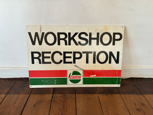 Castrol Workshop Reception Sign | Fergus & Gibbs