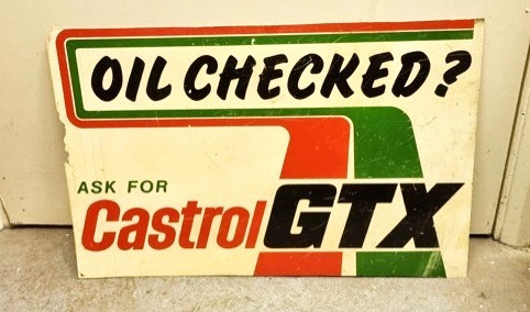 Castrol GTX sign | Fergus & Gibbs