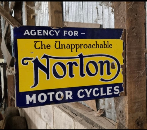 Norton Motorcycle enamel sign | Fergus & Gibbs